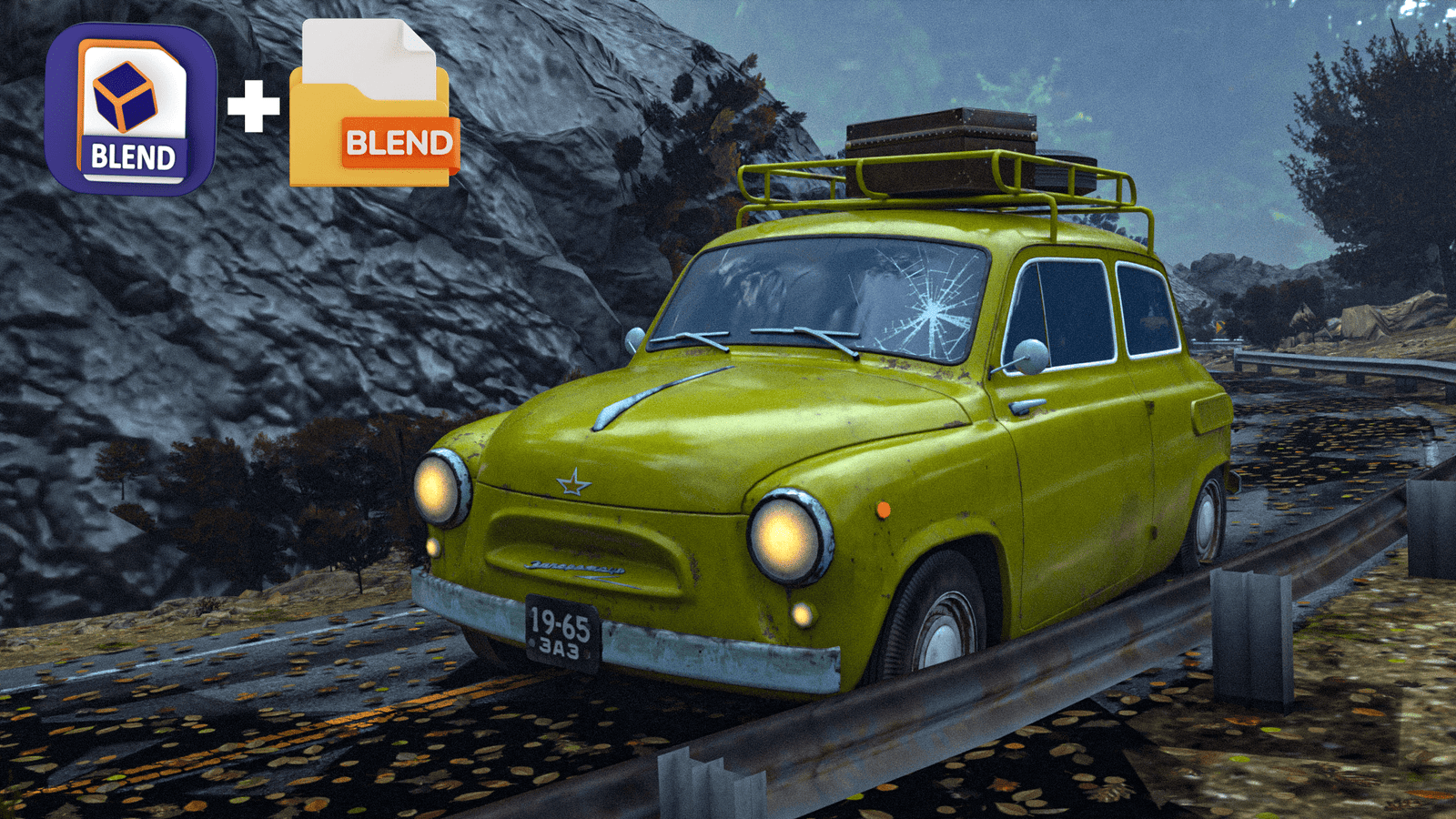 Forest Environment .Blend File With All Assets - Deepak Graphics